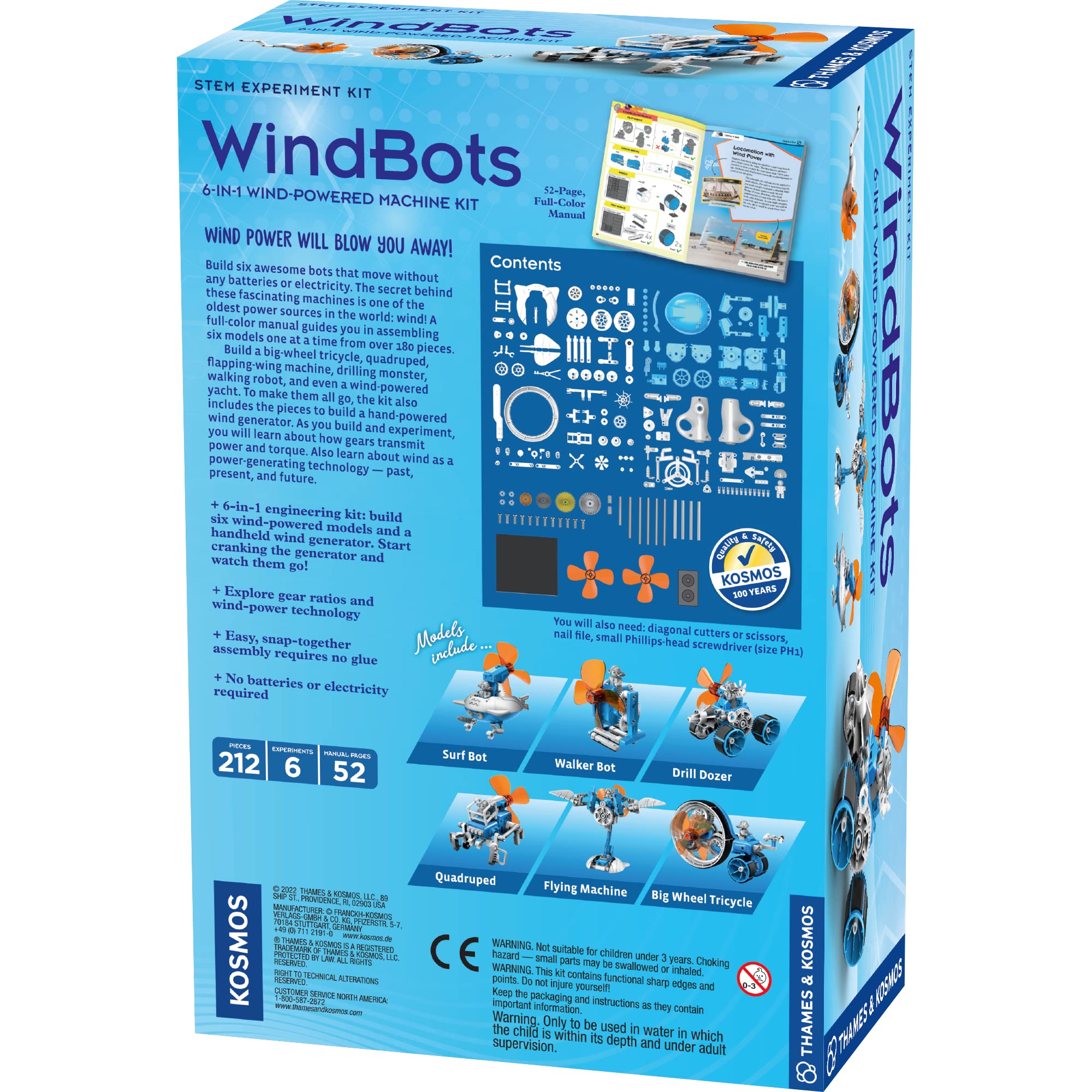 Mua Thames & Kosmos WindBots 6-in-1 Engineering STEM Kit | Build 6 Wind ...
