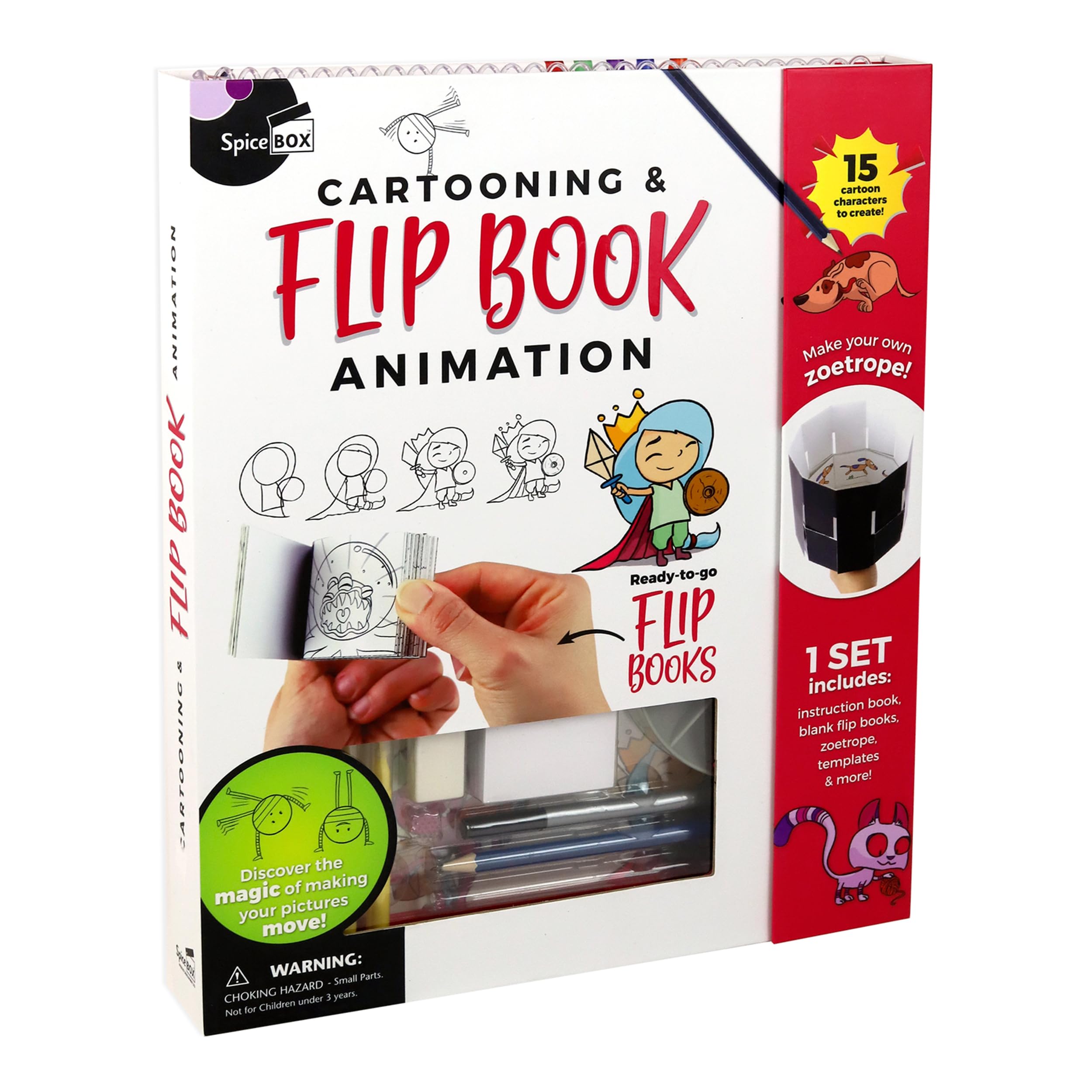 Mua SpiceBox Flip Book Animation Cartoon Drawing Kit for Kids, Learn ...