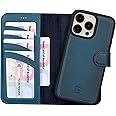 Amazon.com: BOULETTA Wallet Case for iPhone 15 Pro Max Full Grain Leather Wallet, Detachable ...
