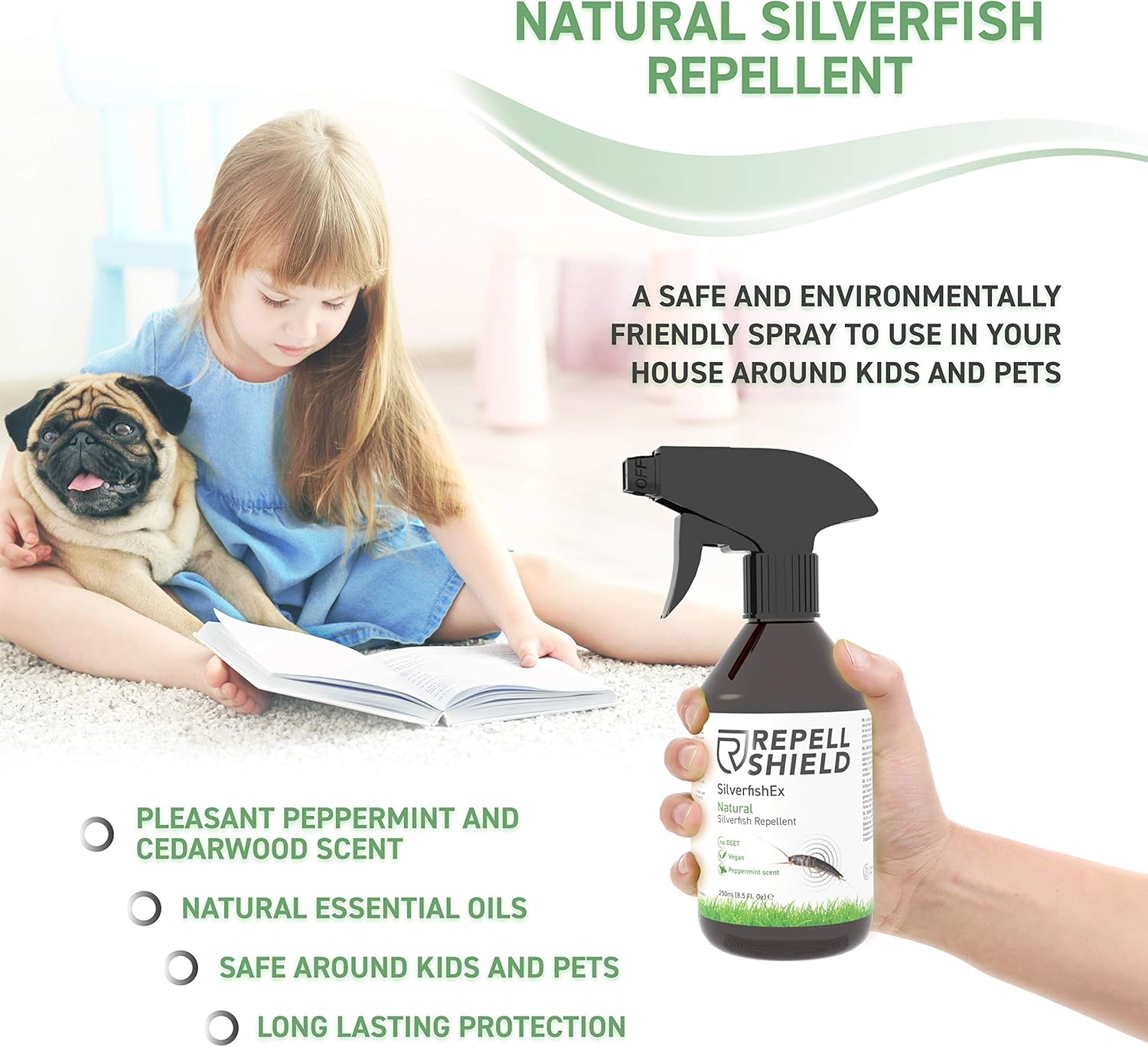 RepellShield Silverfish Treatment Spray – All Natural Spray To Repel ...