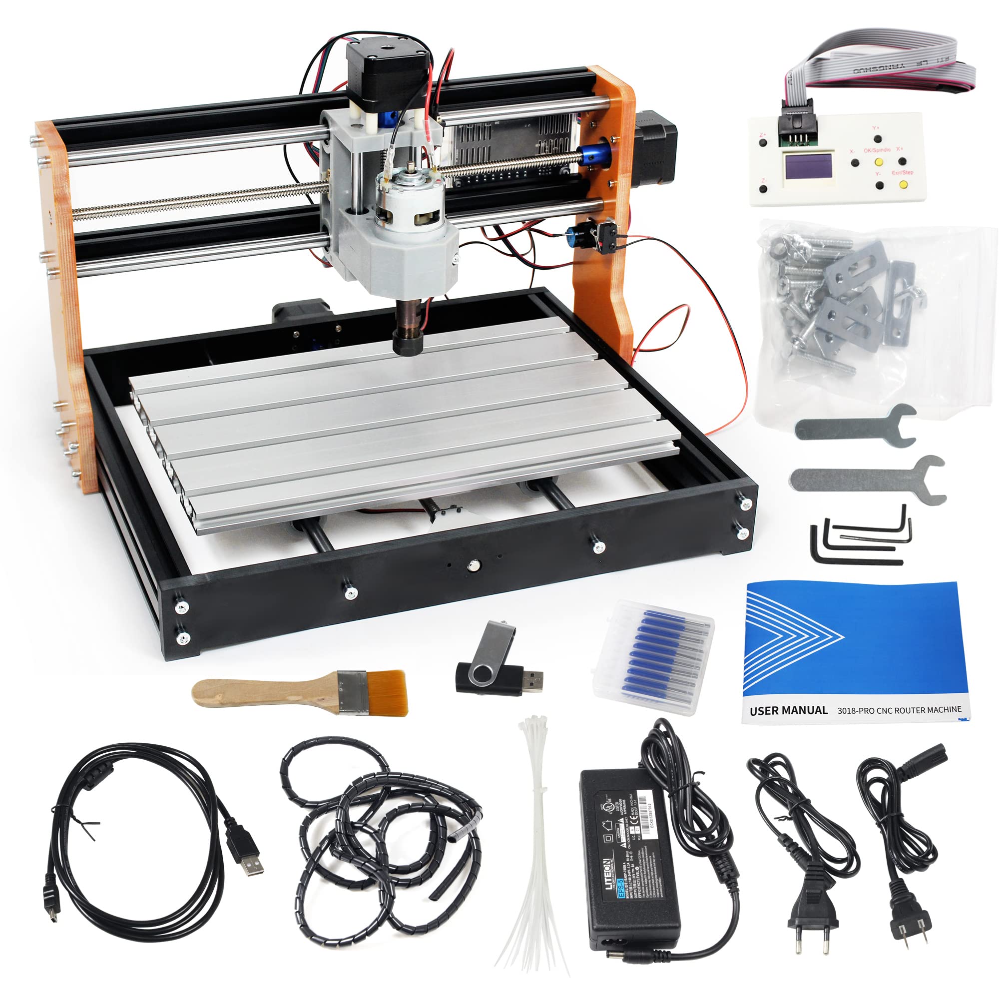 Mua RATTMMOTOR Upgrade 3018 PRO CNC Wood Router Machine Kit 3 Axis GRBL DIY Mini CNC Engraver ...