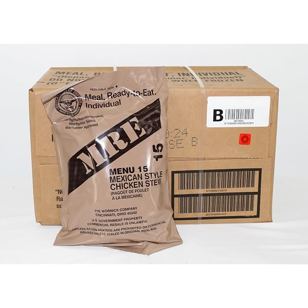 24 Hour MRE Meal Ready To Eat Humanitarian Emergency Food Mre Meals ...