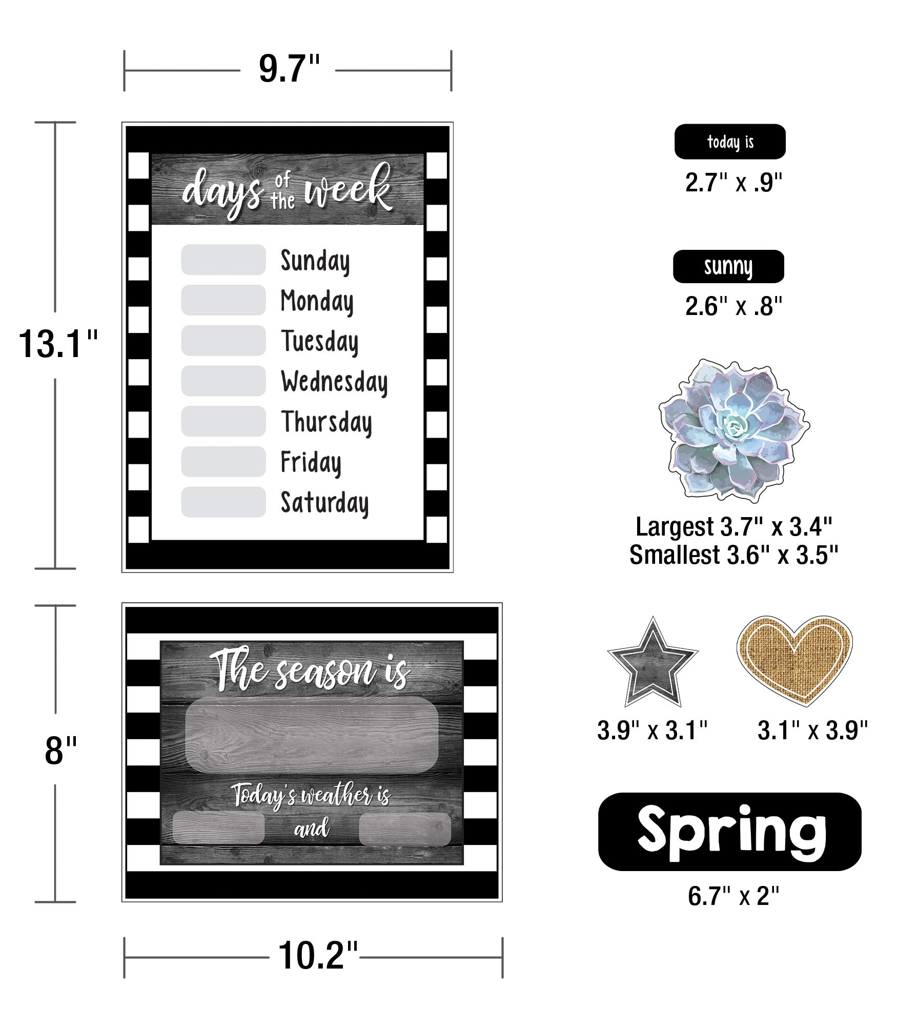 Mua Schoolgirl Style Simply Stylish Bulletin Board Set―Calendar ...