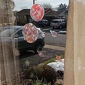 Amazon.com: Rainbow Symphony Window Decals – Space and Planet Sun ...