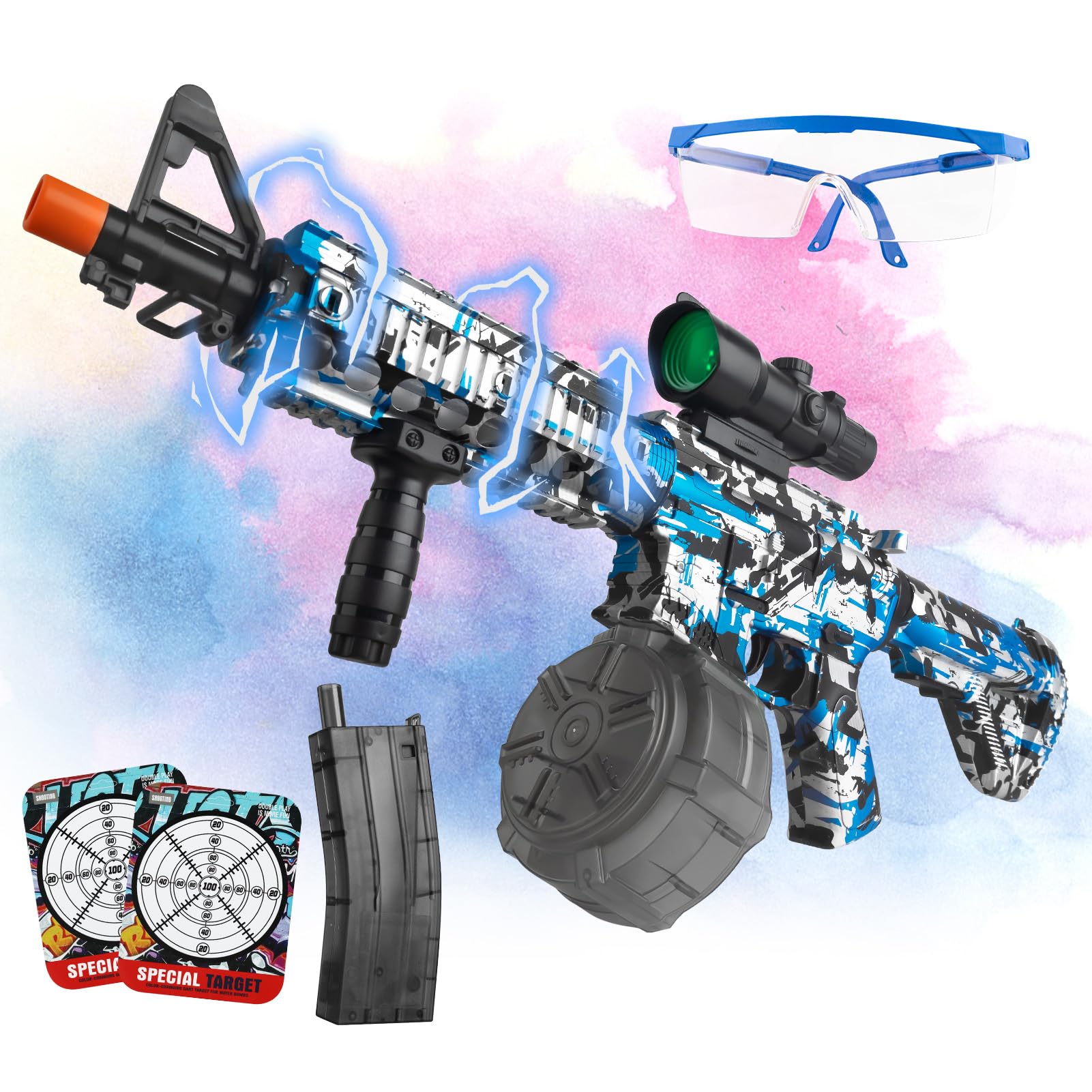 Mua Large Splatter Ball Blaster with Drum, Electric Gel Ball Blaster ...