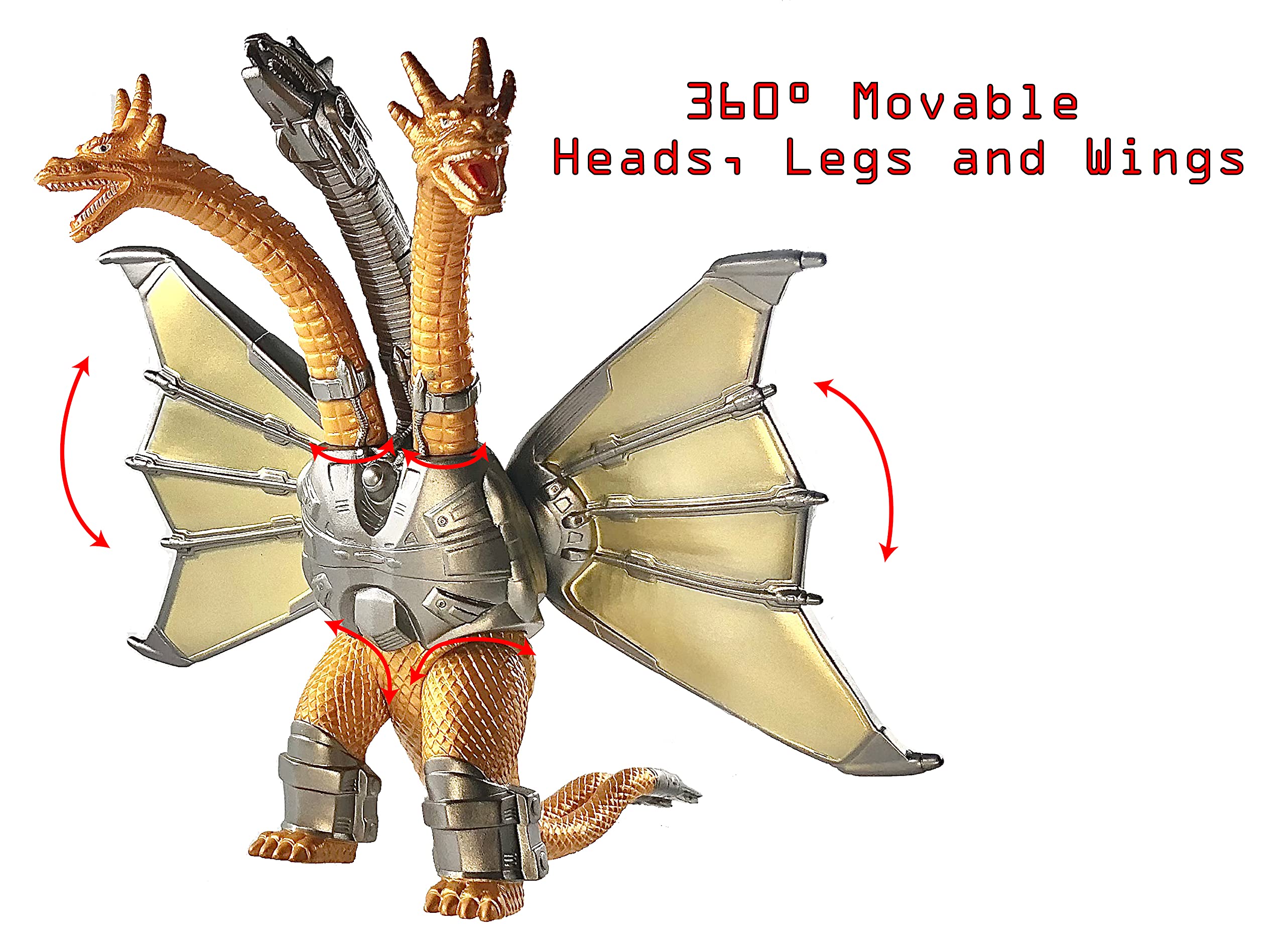 Mua TwCare Set of 2 Legendary Shin Godzilla vs Mecha King Ghidorah Toy ...