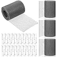 4 Rolls Gutter Guards Plastic Guards Mesh Rolls Downspout Pipe Gutter ...