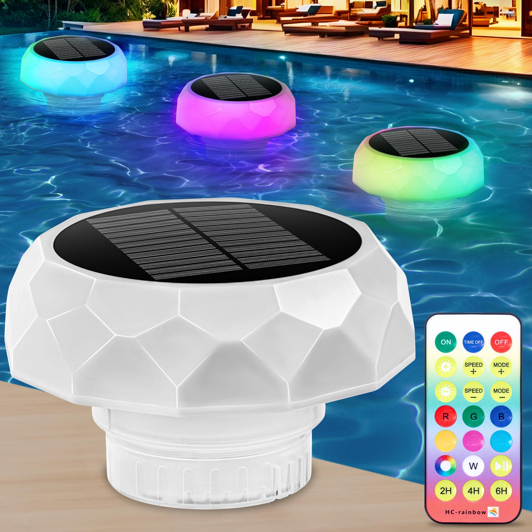 Gusio Solar Pool Chlorine Floater for Up to 3 inch Tablets, Floating ...