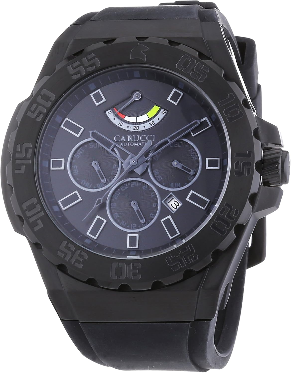 Carucci Watches Men's Automatic Watch Marano di Napoli CA2204BK-BK with ...