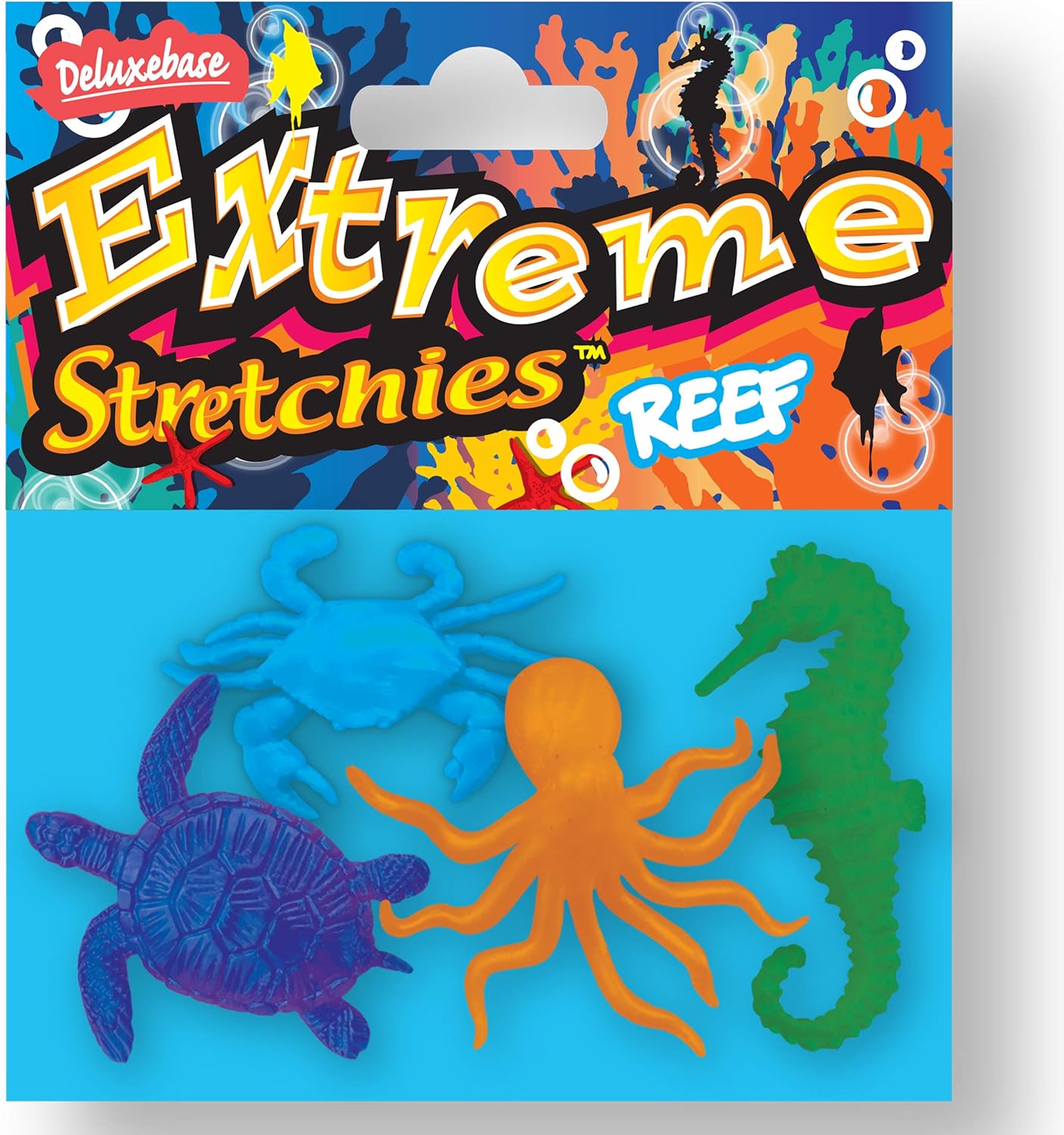 Reef Extreme Stretchies from Deluxebase. Pack of 4 small stretchy sea ...