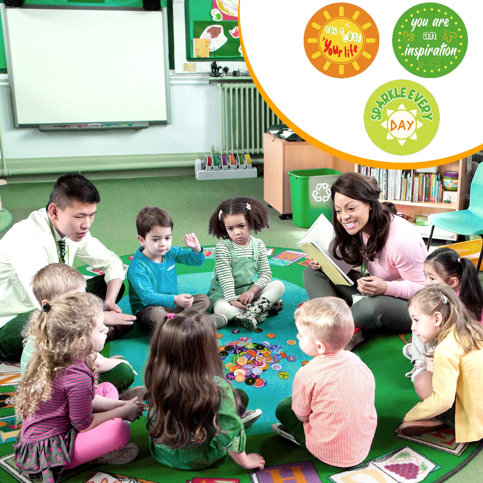 Mua 150 Packs Plastic Positive Affirmation Chips with 50 Motivational ...