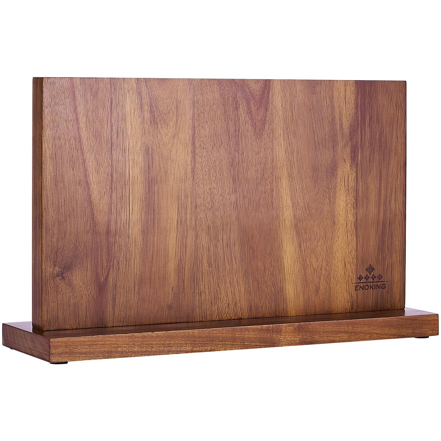 ENOKING Extra Large Magnetic Knife Block, 15.2-In Acacia Wood Knife ...