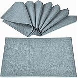 Amazon.com: Rinpon Cloth Placemats Set of 8, Linen Type Fabric ...