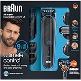 Braun Regolabarba Uomo 6-In-1 Tutto-In-1 MGK3021 Rifinitore Naso e Orecchie, Rasoio Elettrico ...
