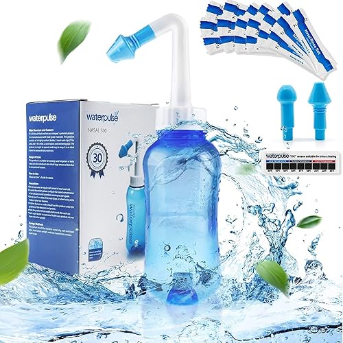 Waterpulse Neti Pot Sinus Rinsing,Nasal Wash Bottle Sinus Rinsing ...