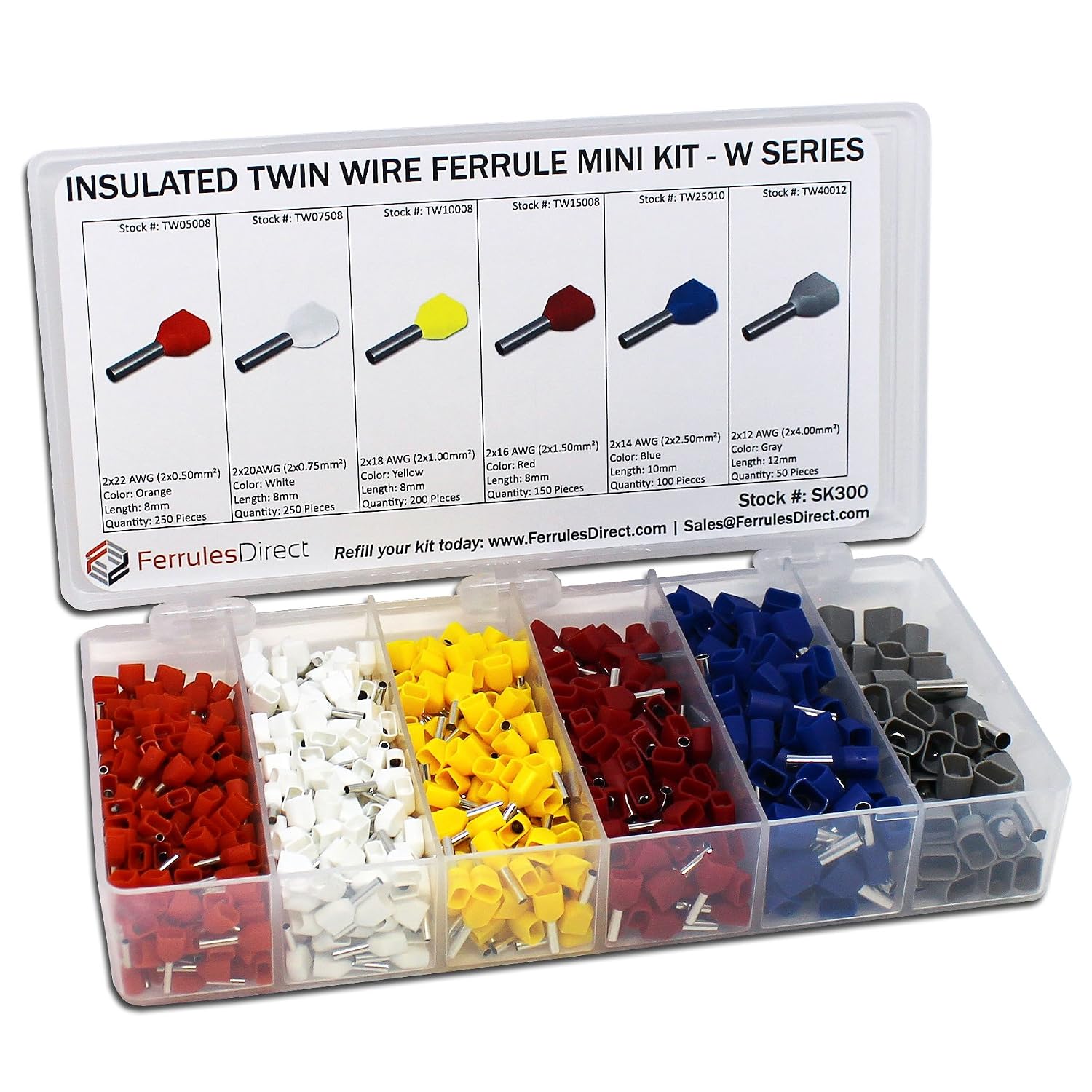 Insulated Twin Wire Ferrules Mini Kit SK300 Amazon Industrial Insulated Twin Wire Ferrules Mini Kit SK300 Amazon Industrial