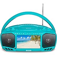 Amazon.com: Aiwa Portable Boombox, Crystal Clear Sound with 3W x 2 ...