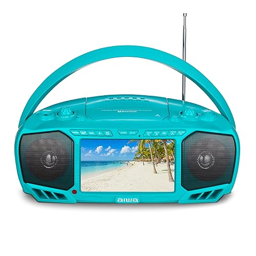 Aiwa Portable Boombox, Crystal Clear Sound with 3W x 2 Speakers and ...