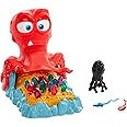 Amazon.com: Mattel Games Inky’s Fortune Kid’s Game with Octopus, Gems ...