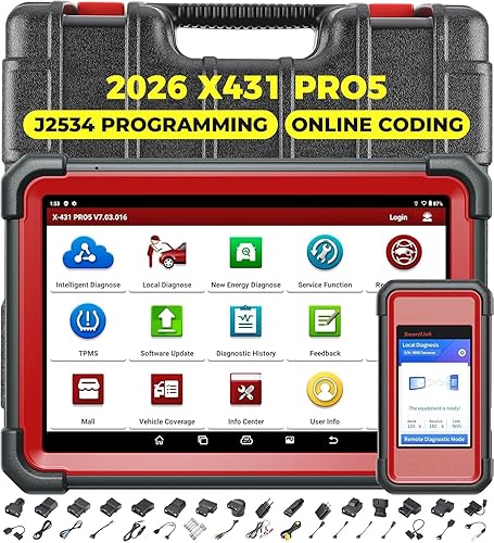 Launch X431 PRO 5 Scan Tool: 2026 J2534 Tool, ECU Online Coding ...