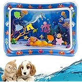 Amazon.com : ONRSV Sensory Water Play Mat for Cats, Water Tummy Time ...