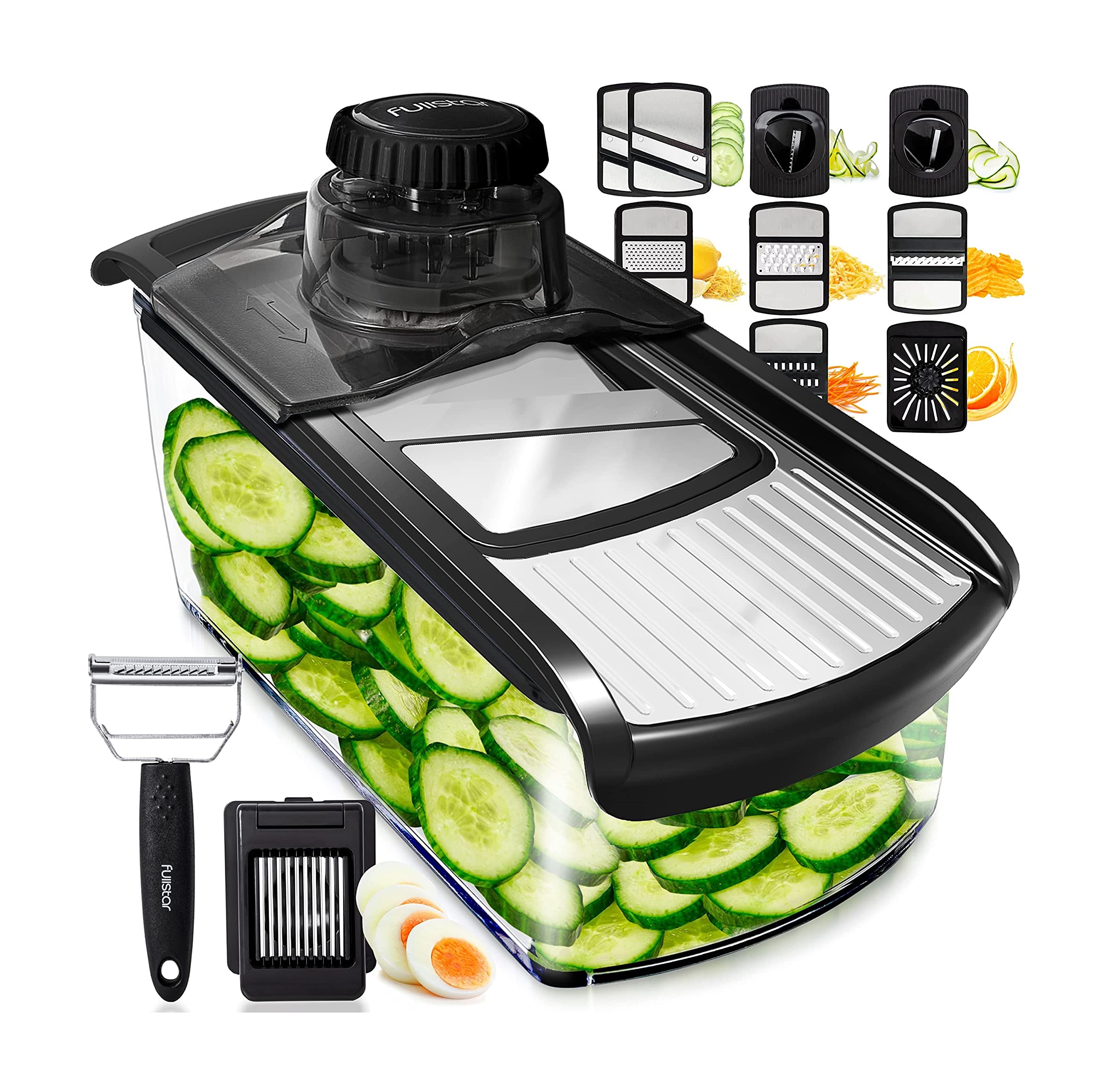 Fullstar Mandoline Slicer for Kitchen, Cucumber Slicer, Cheese Grater ...