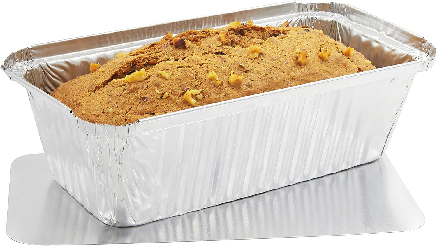 Juvale Loaf Pans with Lid (50 Pack) Disposable Aluminum Foil Bread ...