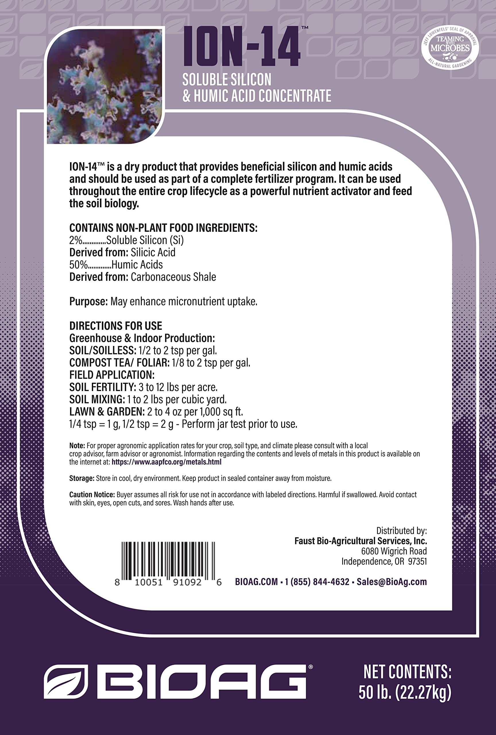 Mua BioAg ION-14 Silicon and Humic/Fulvic Acids Concentrate (100 Grams ...