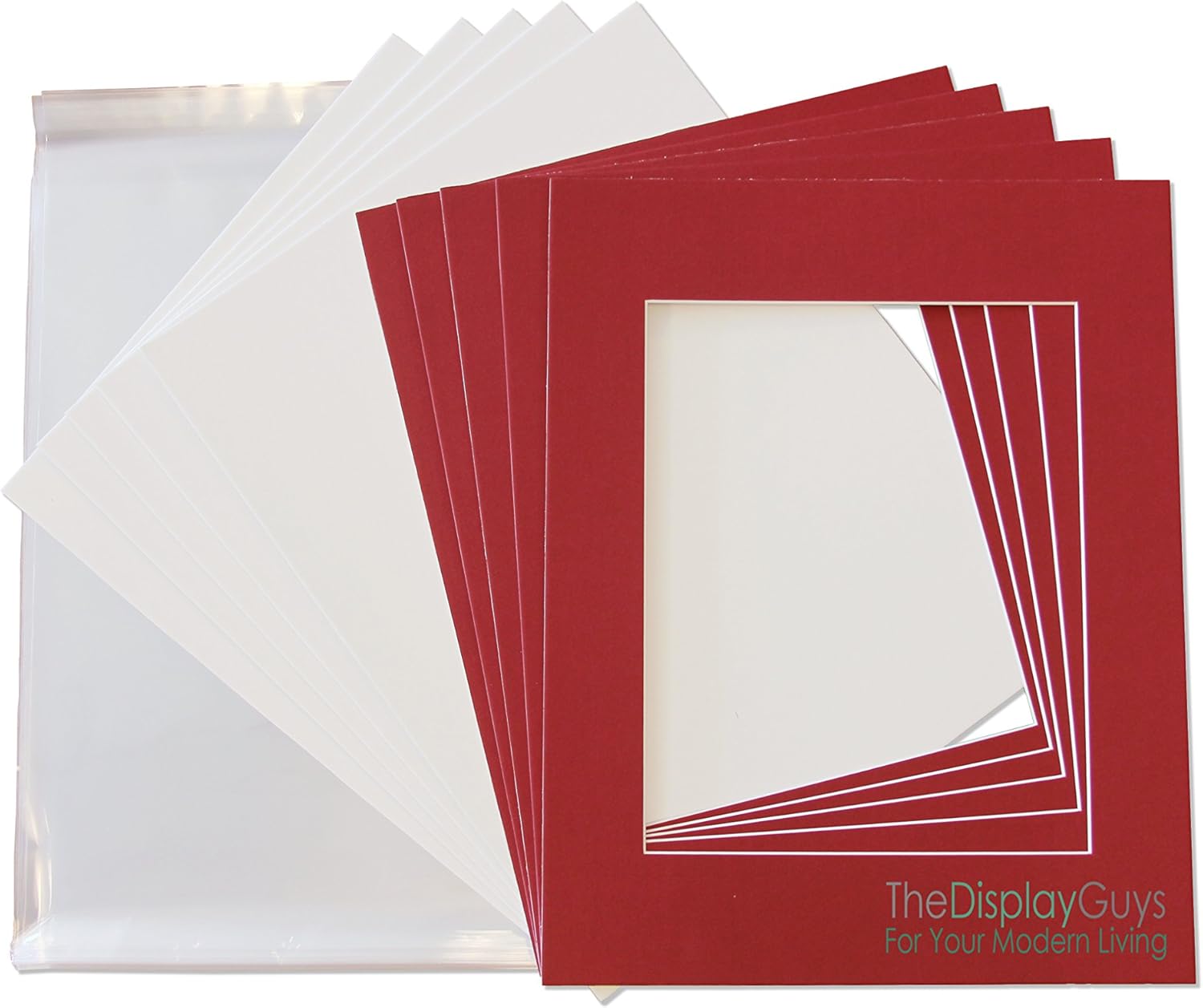 Amazon.com: The Display Guys Pack of 25 Red Picture Photo Matting Mat ...
