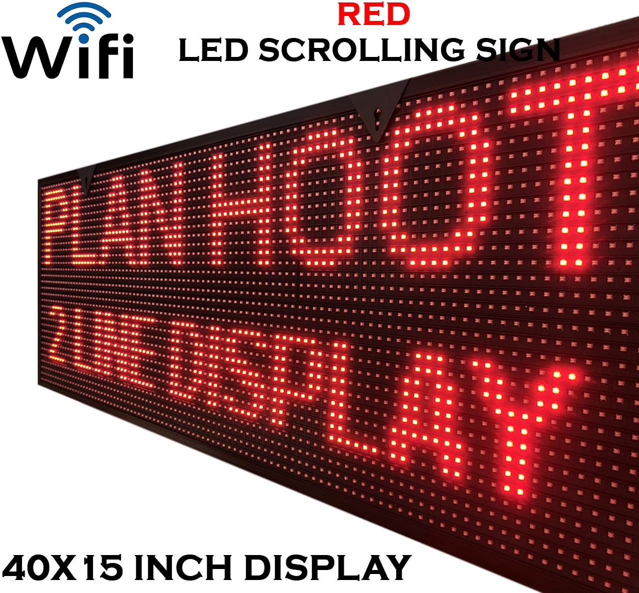 Amazon.com : RED Color Display LED Scrolling Sign for Shops ...