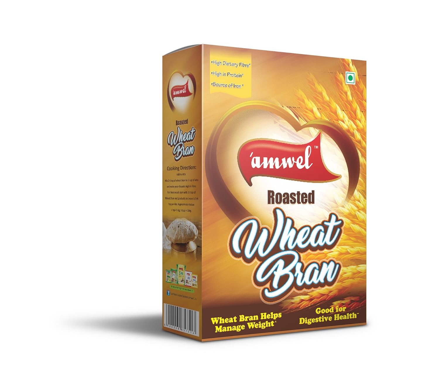 Amwel Roasted Wheat Bran 500g: Amazon.in: Grocery & Gourmet Foods