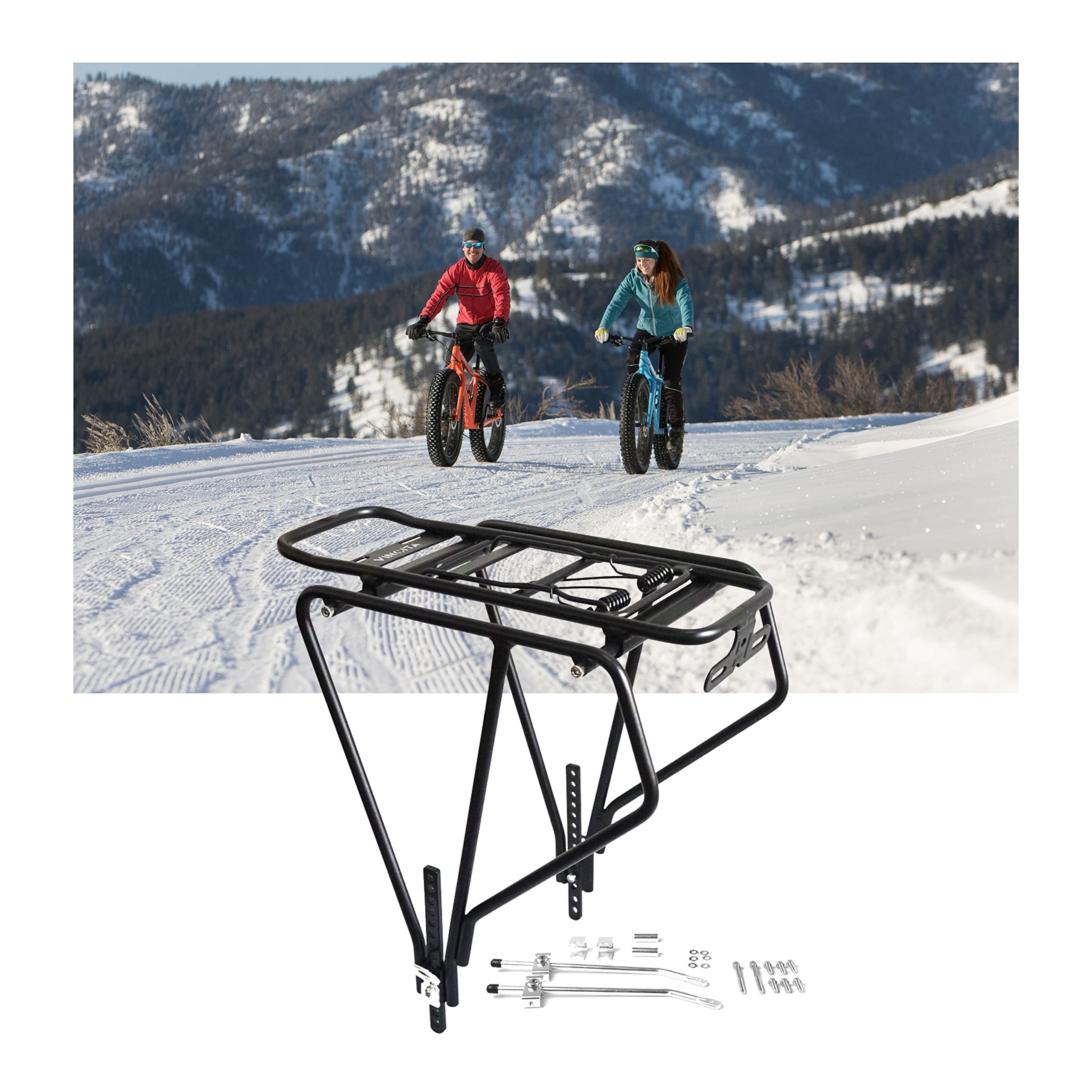 Mua Vincita Fat Tire Bike Rack - Bicycle Luggage Rear Rack for Fat Bike ...