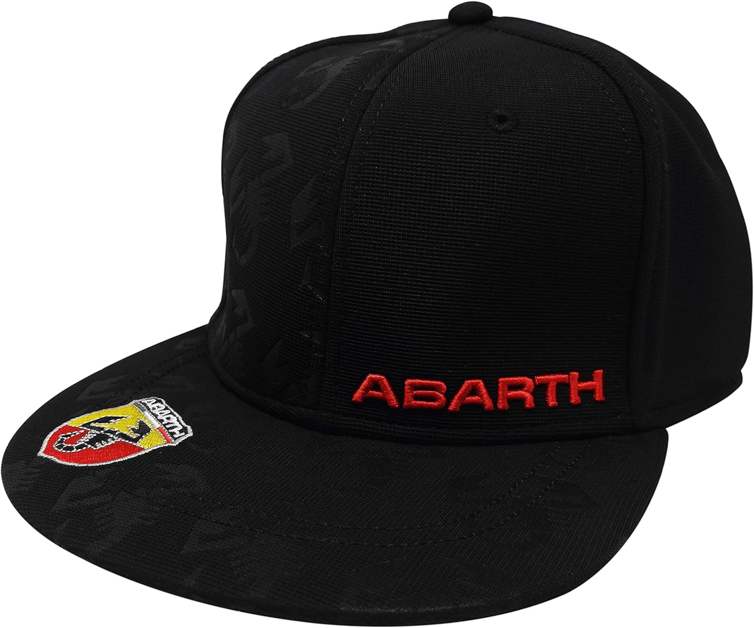 Amazon.com: Abarth 21731 Black Flat Peak Cap: Automotive