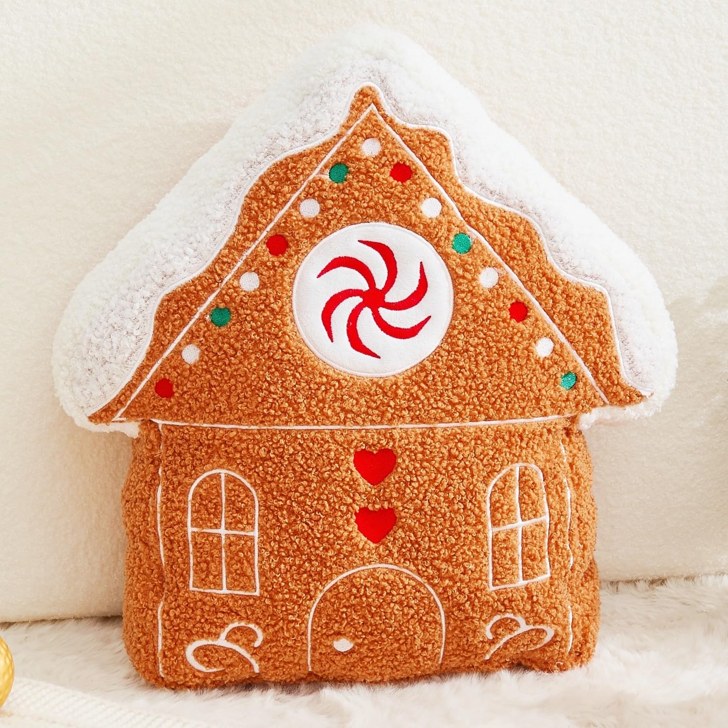CANGHI Christmas Gingerbread Man Pillow Gingerbread Pillows Cute ...
