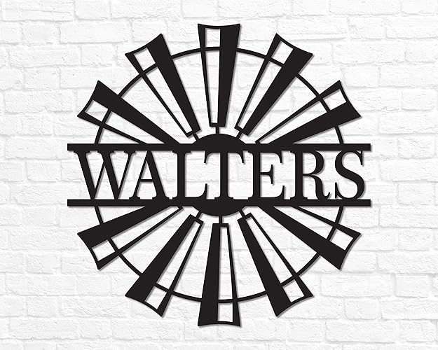 Amazon.com: Personalized Windmill Wall Decor Personalized Windmill Sign ...