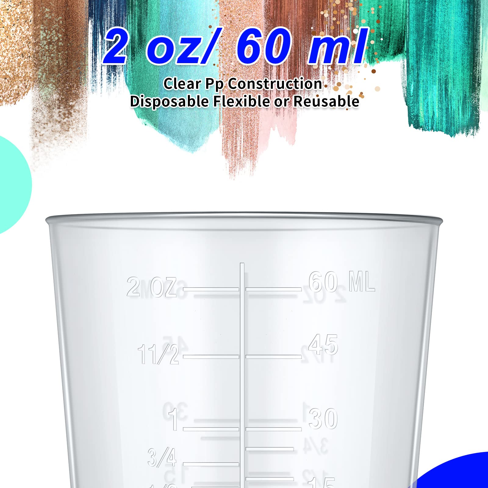 Mua 200 Pcs 2 Ounce Epoxy Mixing Cups Disposable Measuring Cups for ...