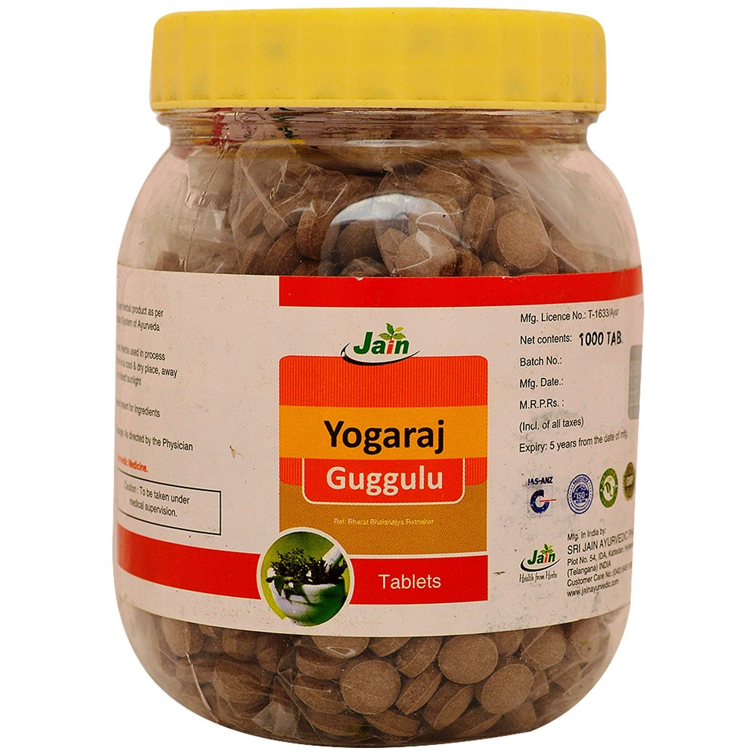 Buy Jain Yograj Guggulu - 1000 Count Online at Low Prices in India ...