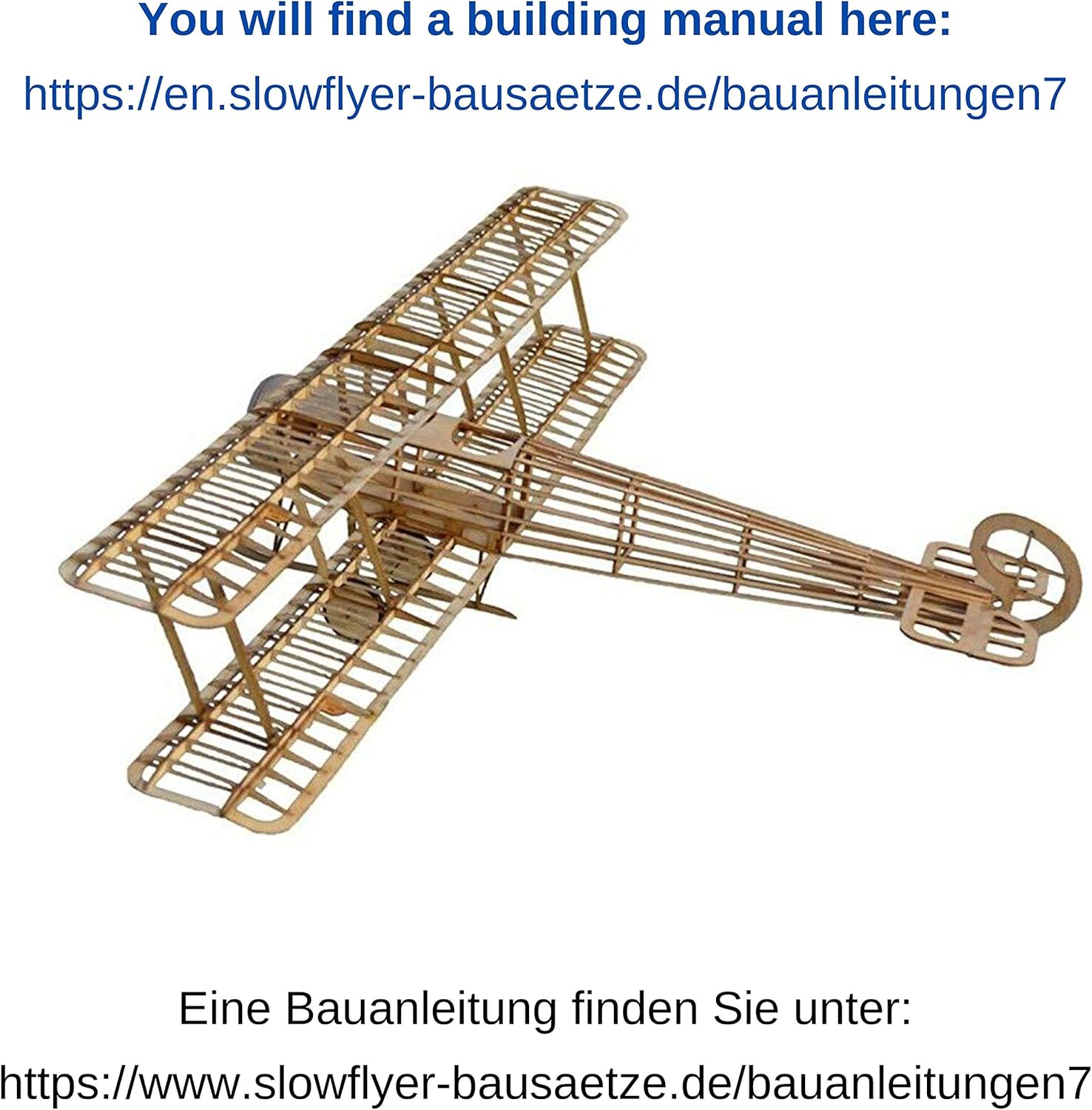 Avro 504k Slow Flyer Model Kit, Build Yourself Wooden Airplane Kit ...