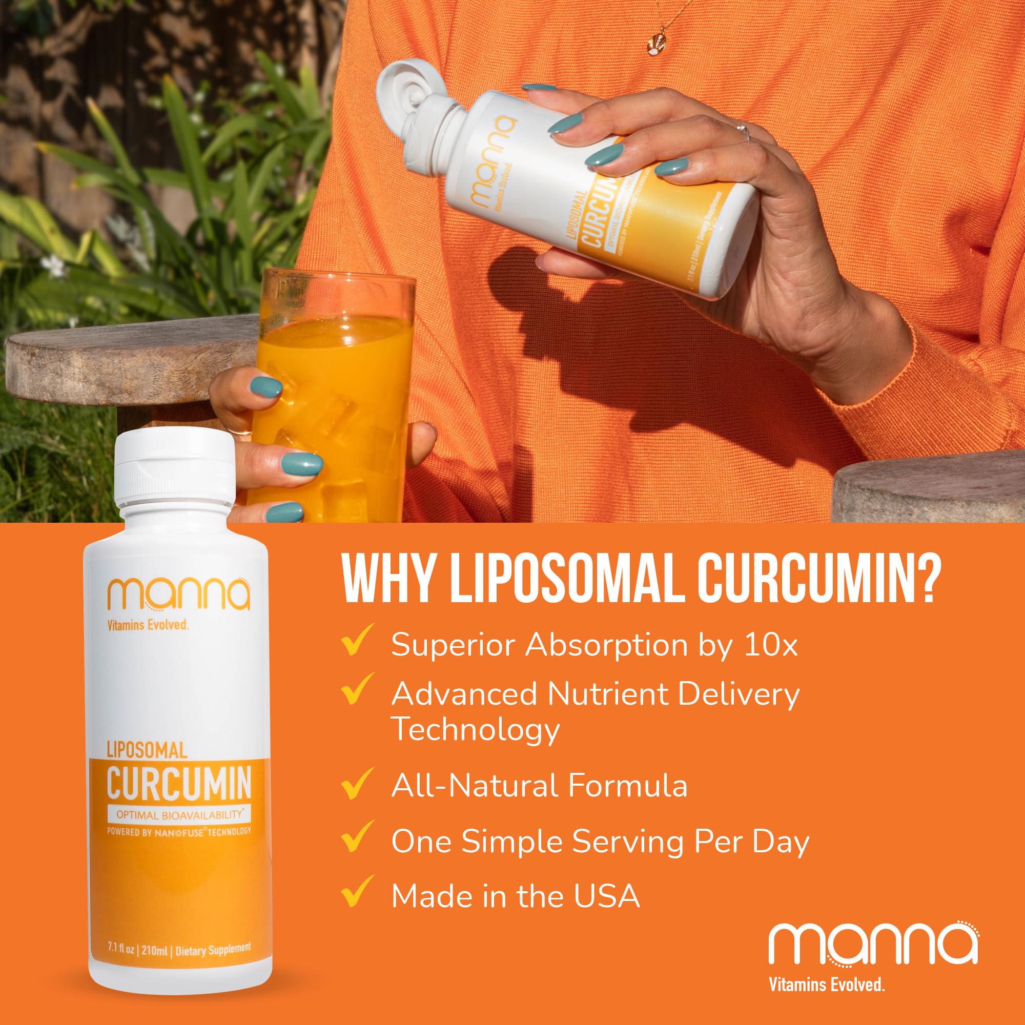 Mua Manna Vitamins Evolved Liposomal Liquid Curcumin for Advanced ...
