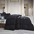 Amazon.com: Luxurious All-Season Goose Down Comforter King Size Duvet Insert, Black Stripe ...