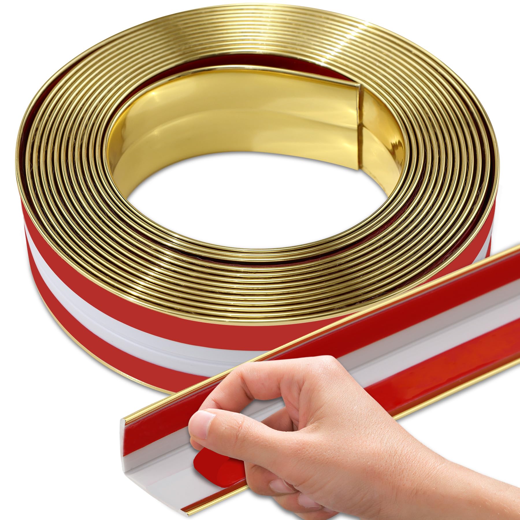 Coengwui L-Shaped Corner Guards, Peel and Stick Molding Trim for ...