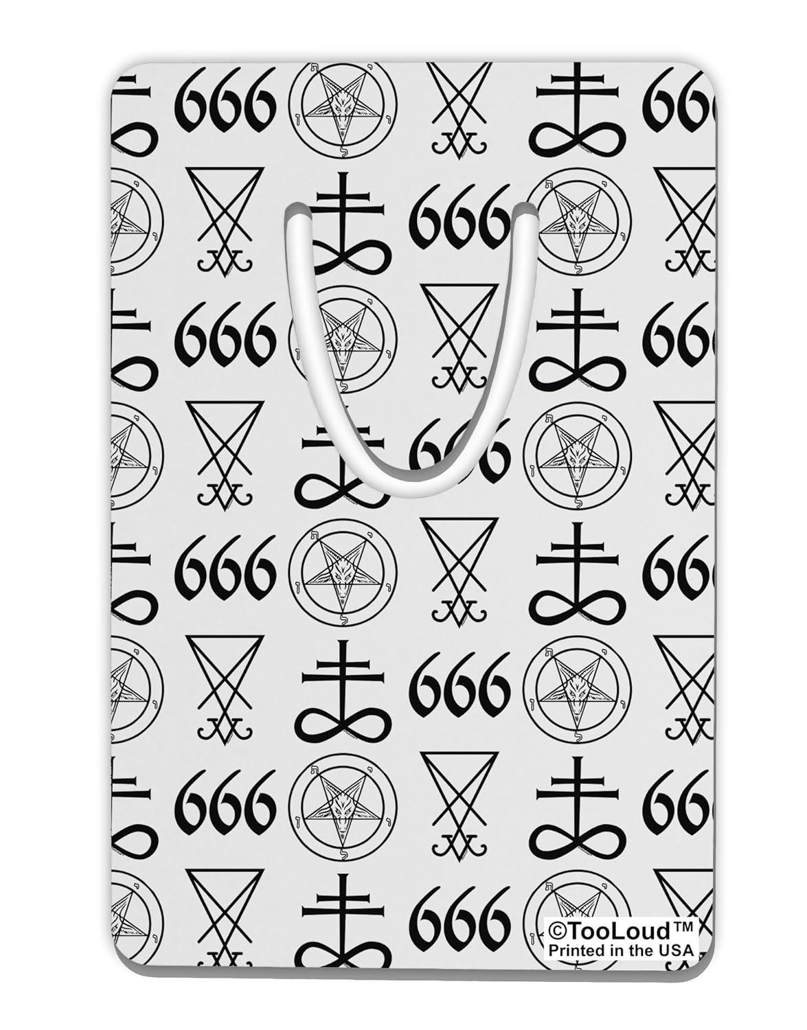 Amazon.com : TooLoud Satanic Symbols Aluminum Paper Clip Bookmark All ...