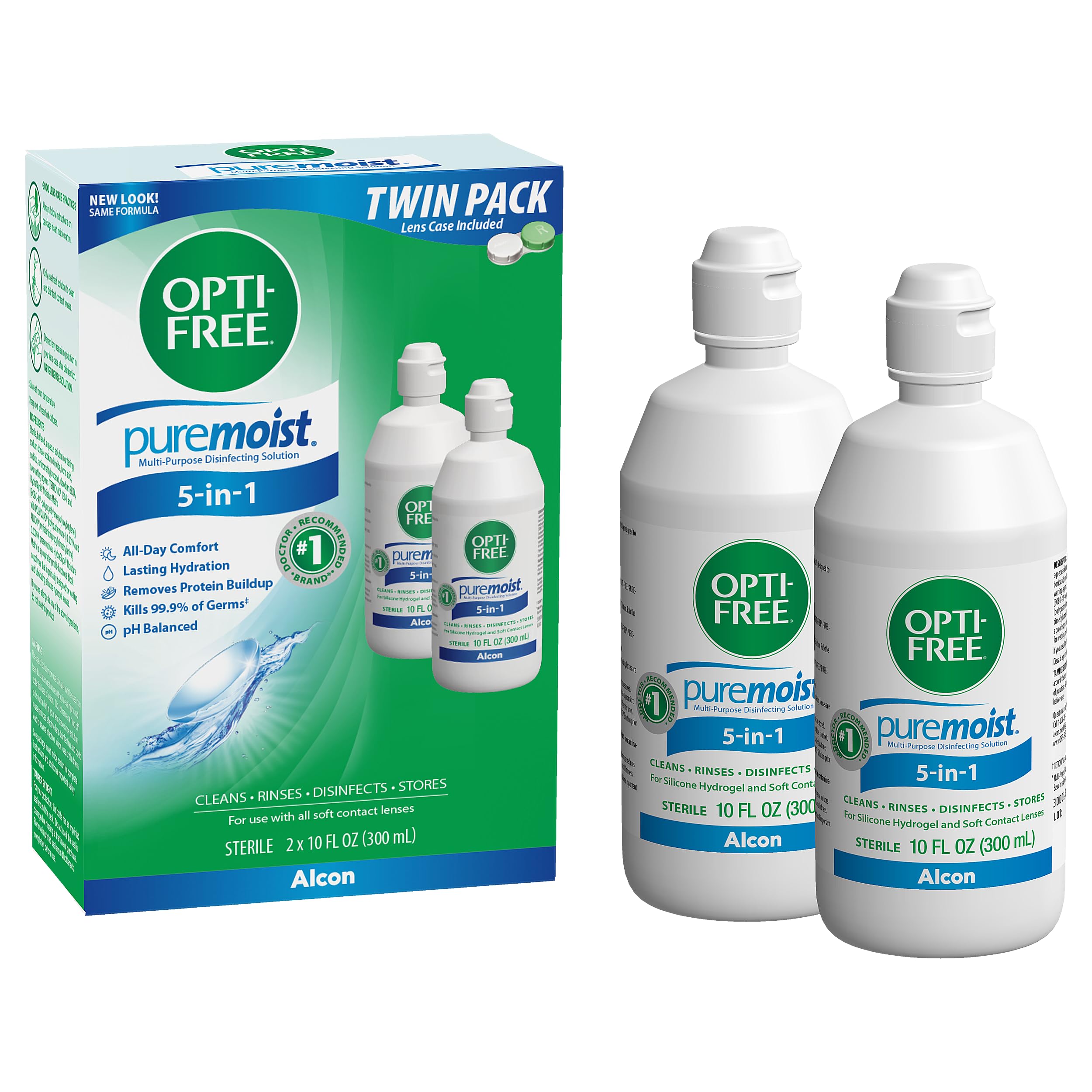Mua Opti-Free Puremoist Multi-Purpose Contact Lens Solution with Lens ...