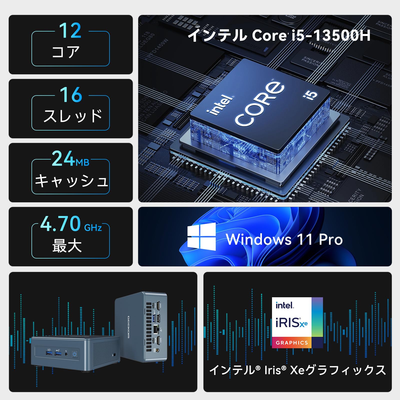 Mua GEEKOM Mini IT13 Mini PC, 13th Generation Intel Core i5-13500H 12 ...