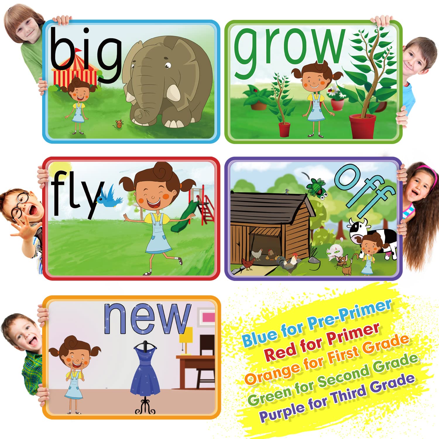 Mua SpringFlower Sight Words Flash Cards with Pictures,Motions ...