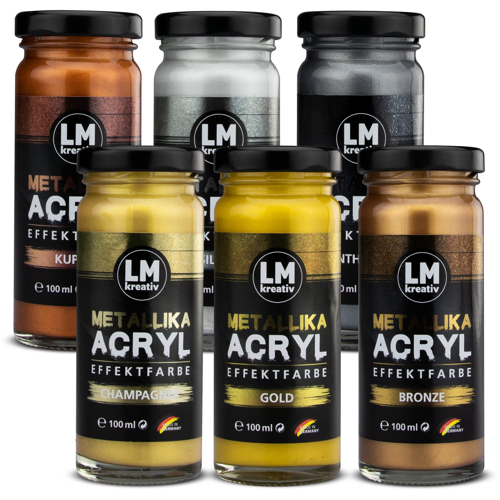 Mua LM Metallika 6 x 100 ml Mixed Acrylic Metallic Paints - Acrylic ...