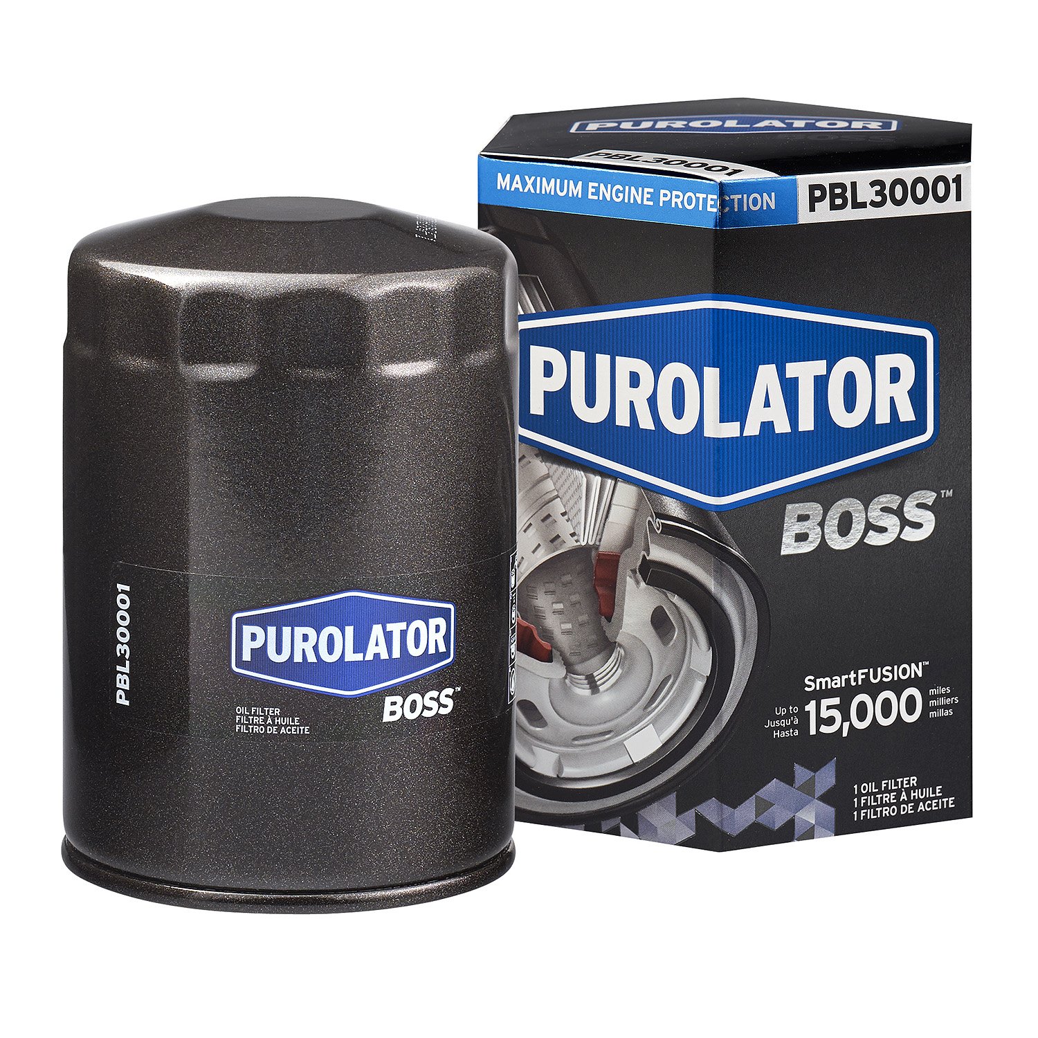 Purolator PBL30001 PurolatorBOSS Maximum Engine Protection Spin On Oil ...