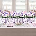 Amazon.com: Purple Butterfly Baby Centerpiece Boxes with Butterfly ...