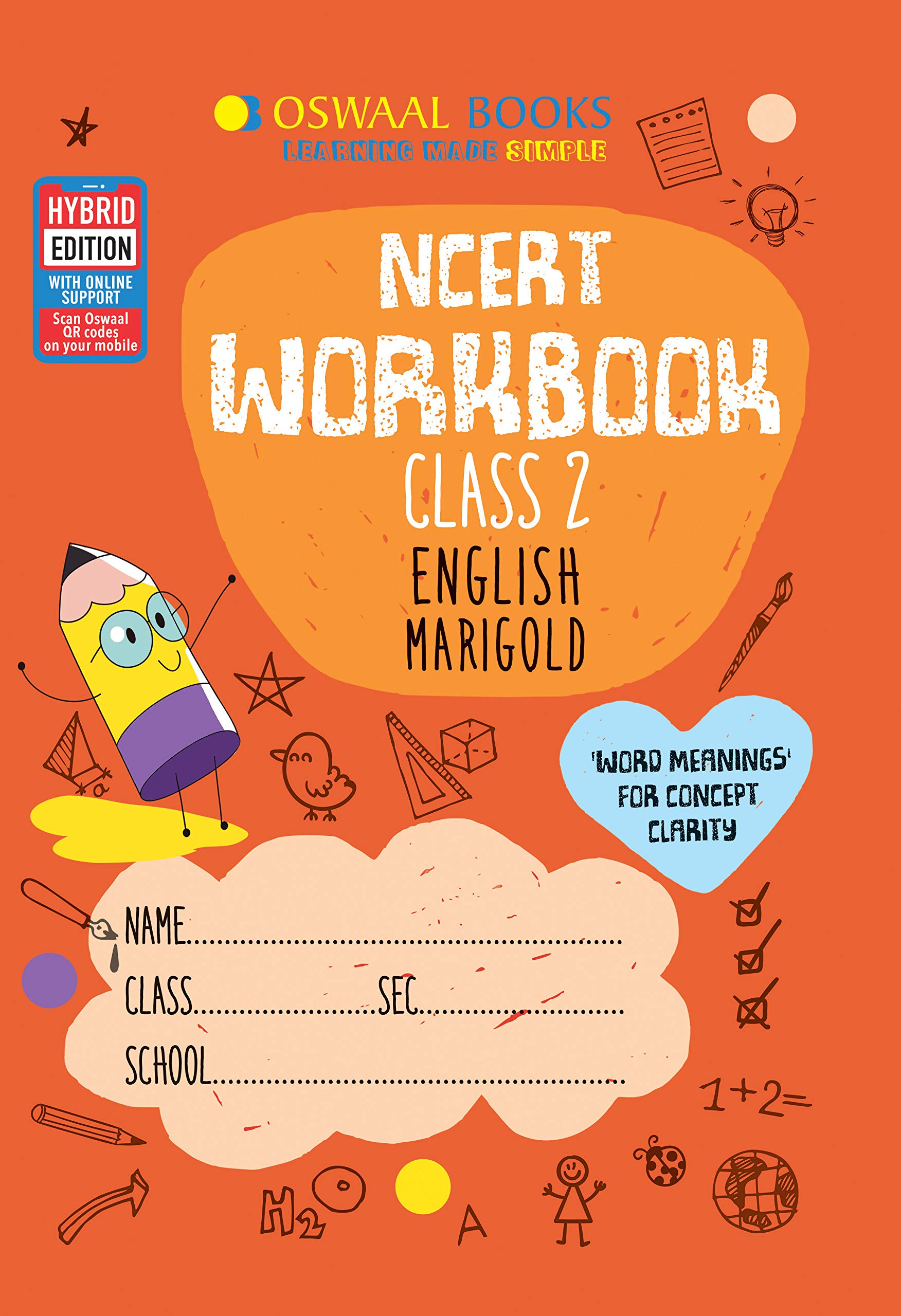 Oswaal NCERT Workbook Class 2 English Marigold Book Ansh Book Store