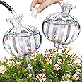 Amazon.com: NiHome Large Plant Watering Globes 2-Pack, Iridescent Glass Cactus Self Watering ...